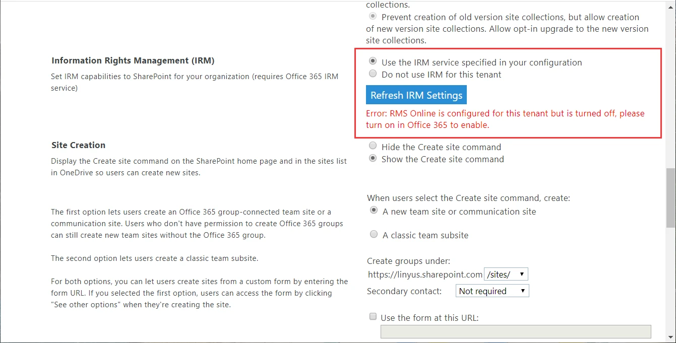 SharePoint Online 启用 IRM - 人工智能 - AI智能互动平台